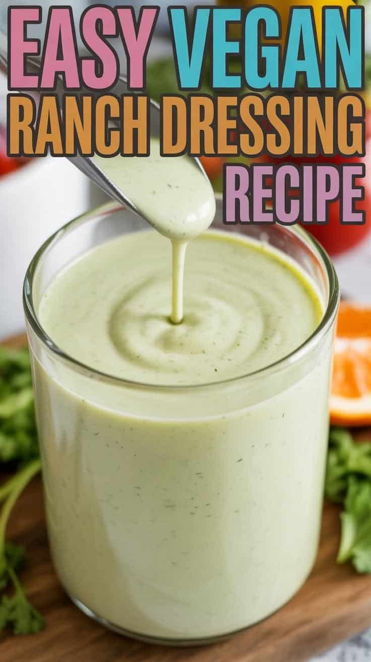 Creamy Vegan Ranch Dressing Recipe - Food Blasts