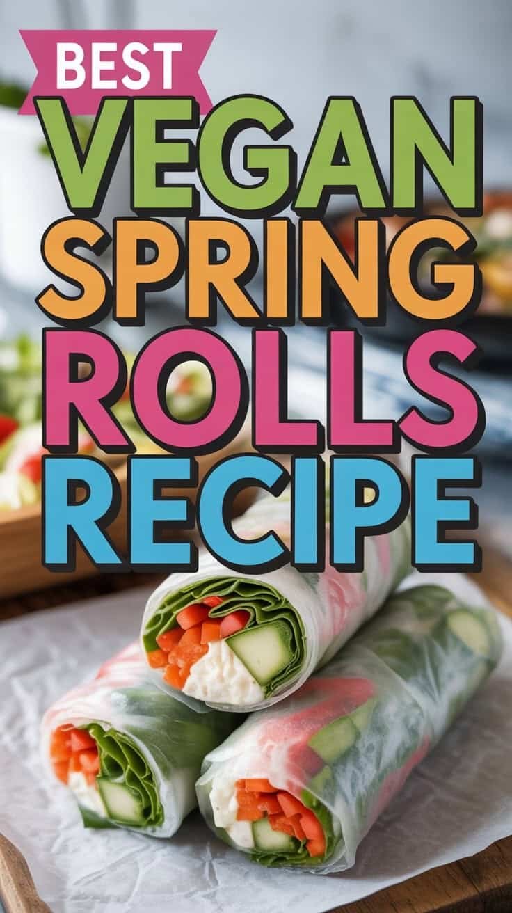 Fresh and Flavorful Vegan Spring Rolls Recipe - Food Blasts