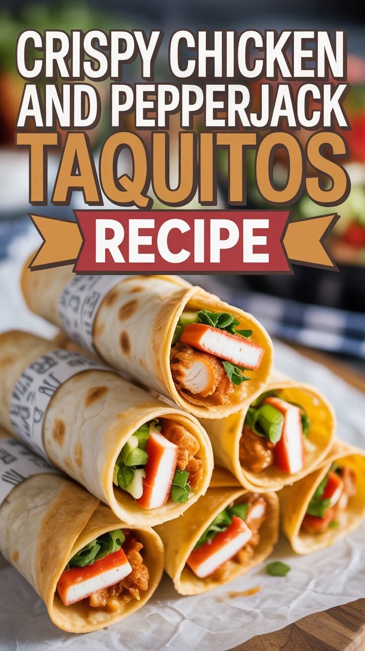 Chicken and Pepperjack Taquitos Recipe - Food Blasts