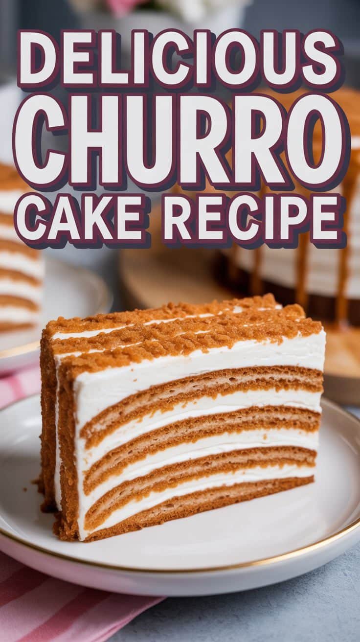 Delicious Churro Cake Recipe - Food Blasts