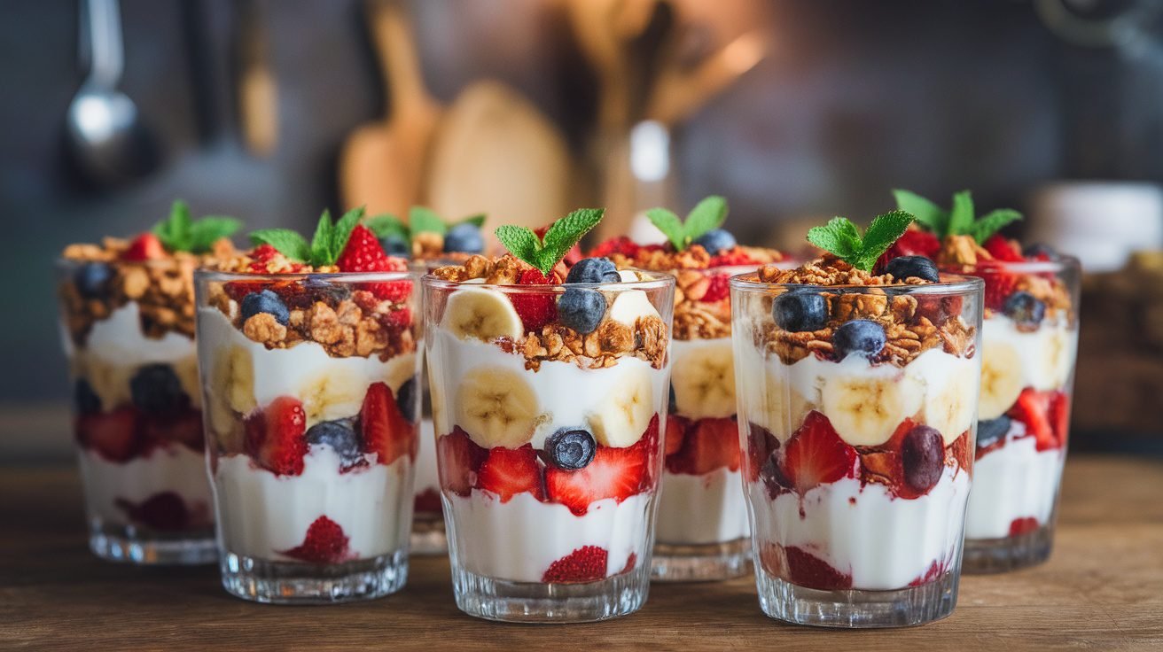 Delicious Greek Yogurt Parfaits with Fresh Fruits - Food Blasts