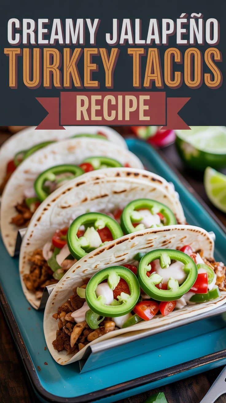 Creamy Jalapeño Turkey Tacos Recipe - Food Blasts