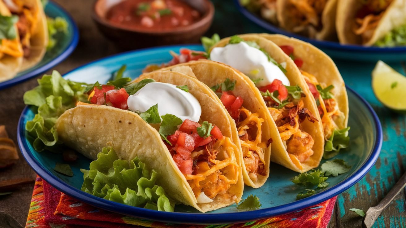 Crispy Baked Tacos with Flavorful Filling - Food Blasts