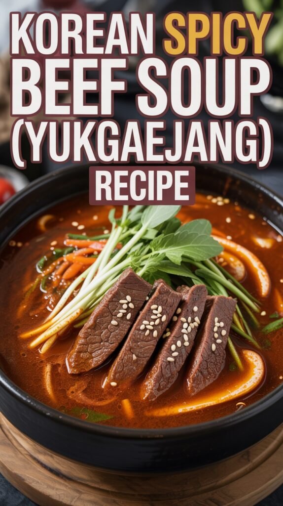 Authentic Korean Spicy Beef Soup (Yukgaejang) Recipe - Food Blasts
