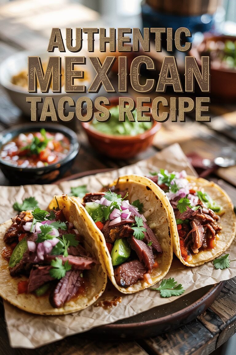 Delicious Authentic Mexican Tacos Recipe - Food Blasts