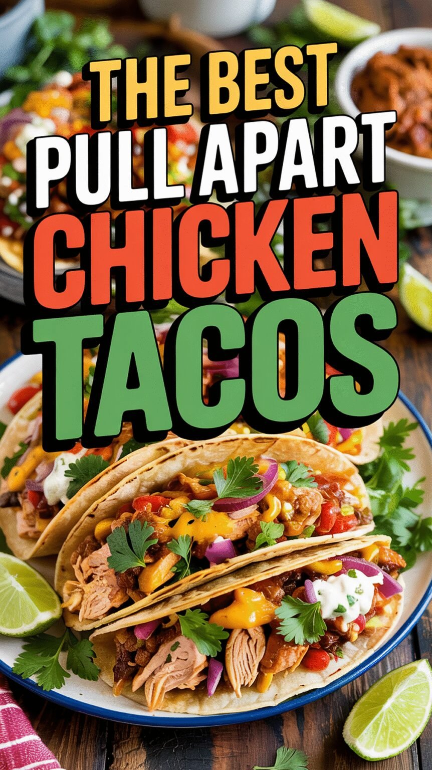 Flavorful Pull Apart Chicken Tacos Recipe - Food Blasts