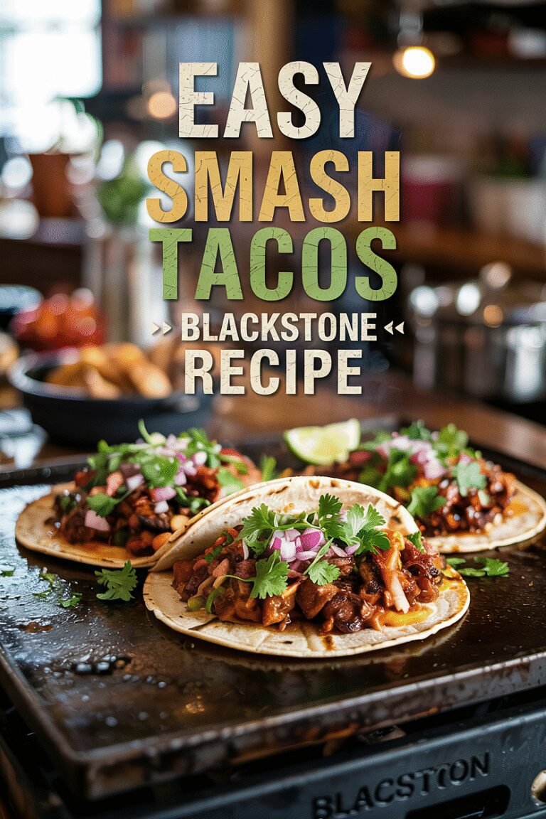Crispy Smash Tacos on the Blackstone Griddle - Food Blasts