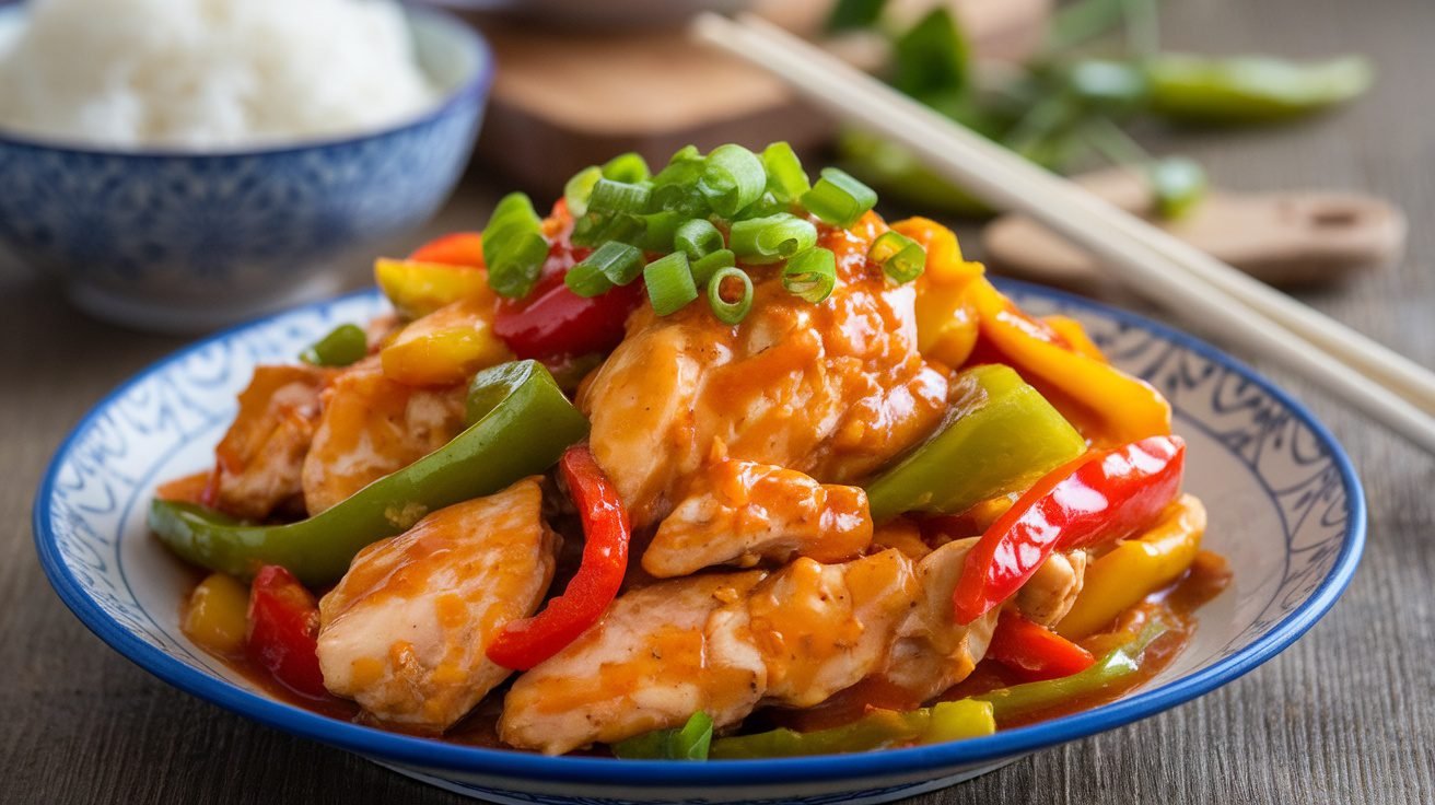 Spicy Mango Chicken Stir Fry Recipe - Food Blasts