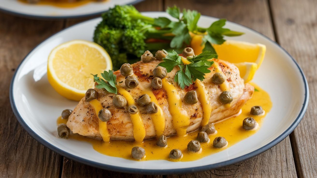 Chicken with Lemon-Caper Sauce Recipe - Food Blasts