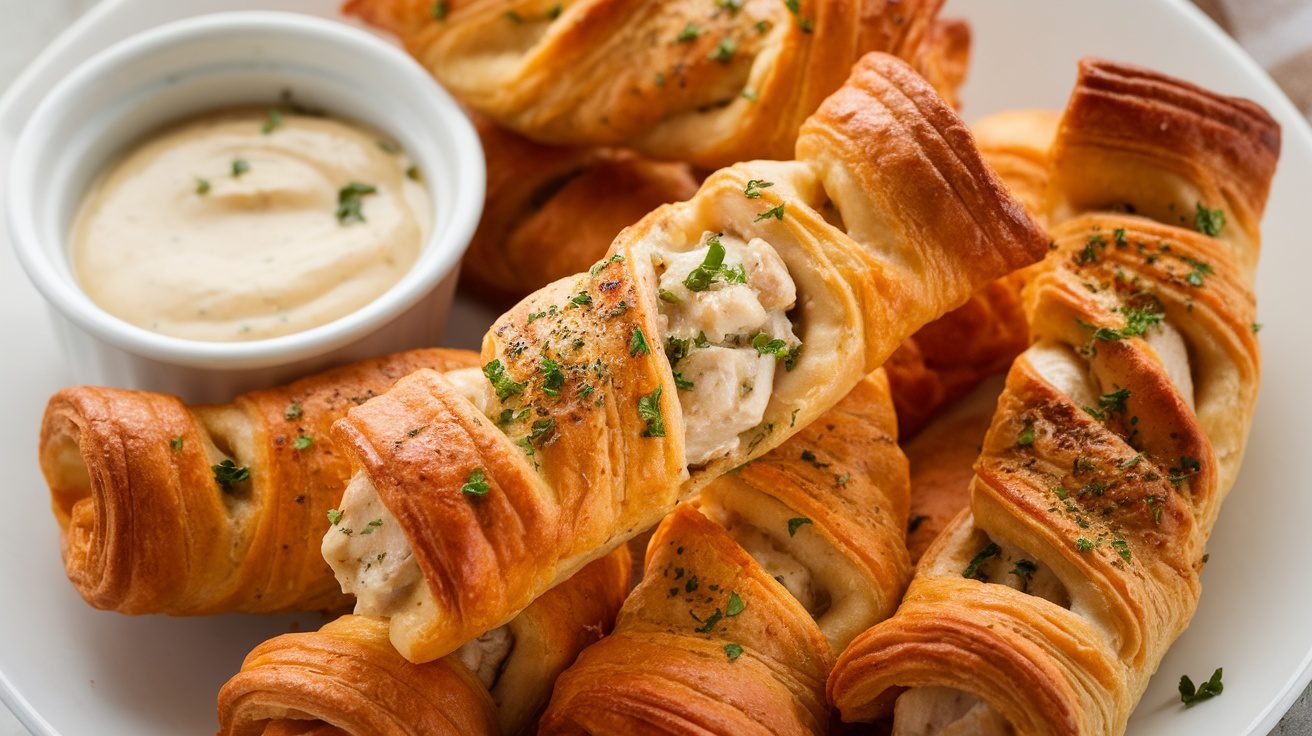 Savory Chicken Pot Pie Twists Recipe - Food Blasts