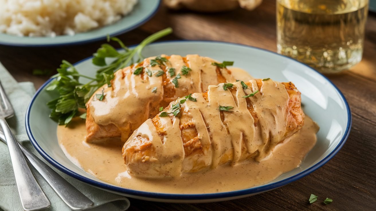 Savory Creamy Dijon Chicken Recipe - Food Blasts