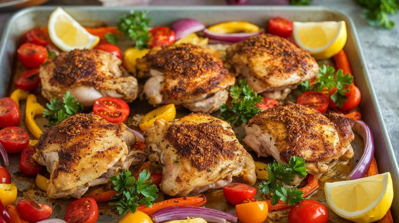 Flavorful Za'atar Sheet-Pan Chicken Recipe - Food Blasts