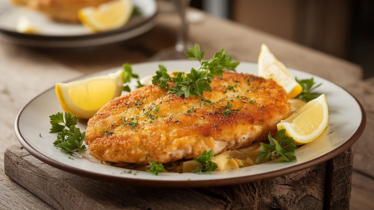 Crispy Chicken Milanese Recipe - Food Blasts