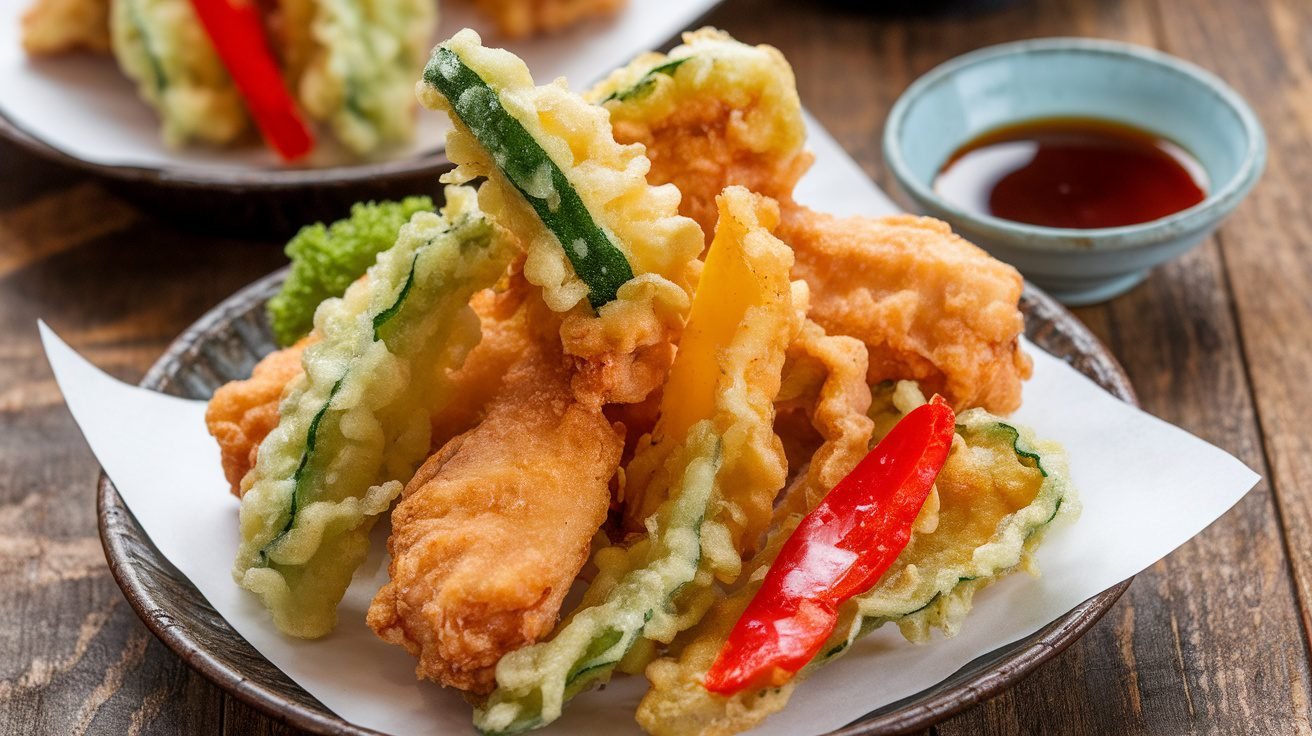 Crispy Chicken and Vegetable Tempura Recipe - Food Blasts