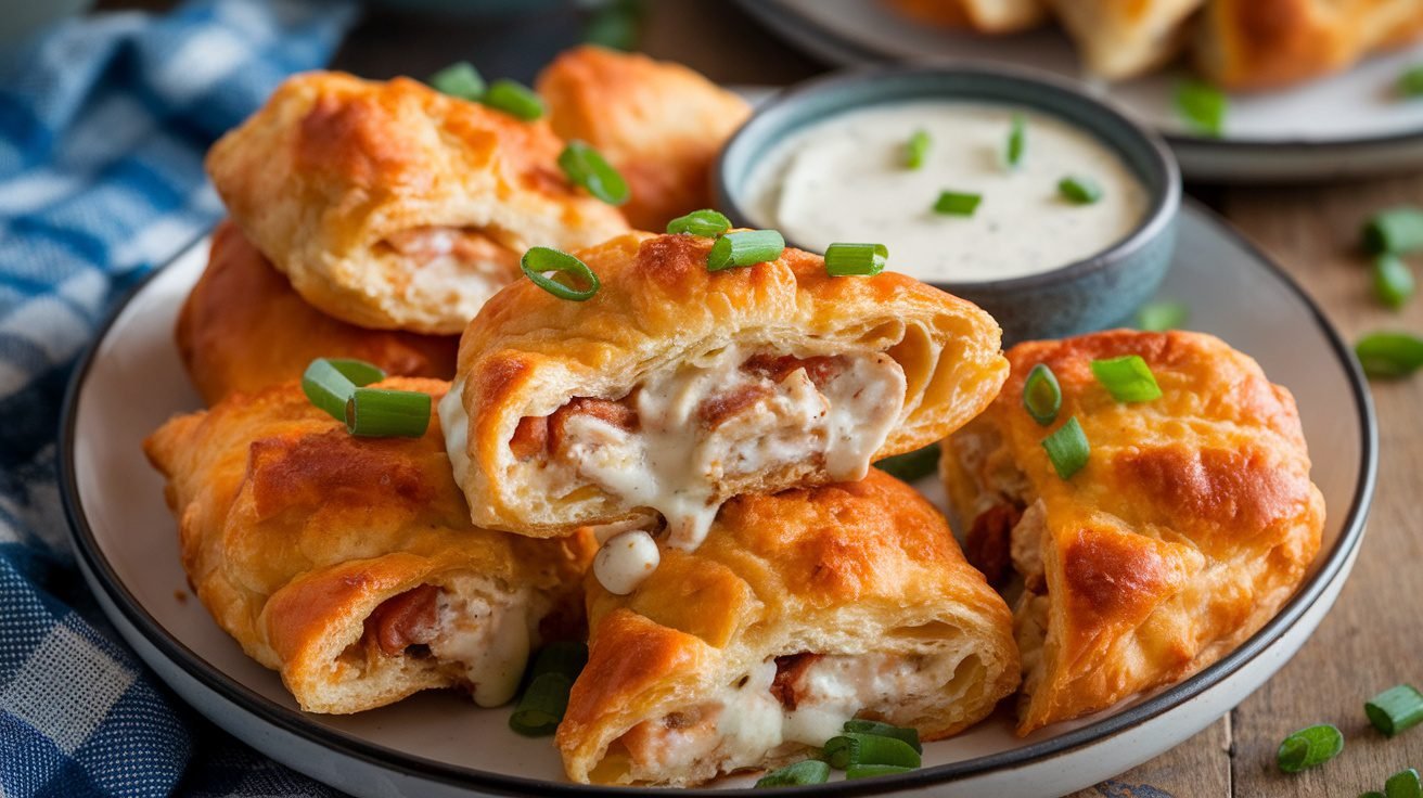 Savory Chicken Bacon Ranch Crescent Melts Recipe - Food Blasts