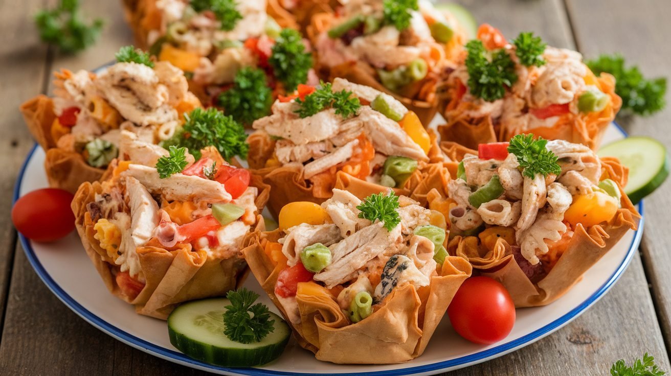 Delicious Chicken Ranch Pasta Salad Cups Recipe - Food Blasts