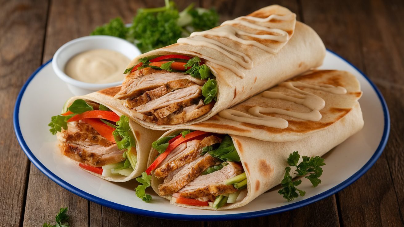 Delicious Chicken Shawarma Wraps Recipe - Food Blasts