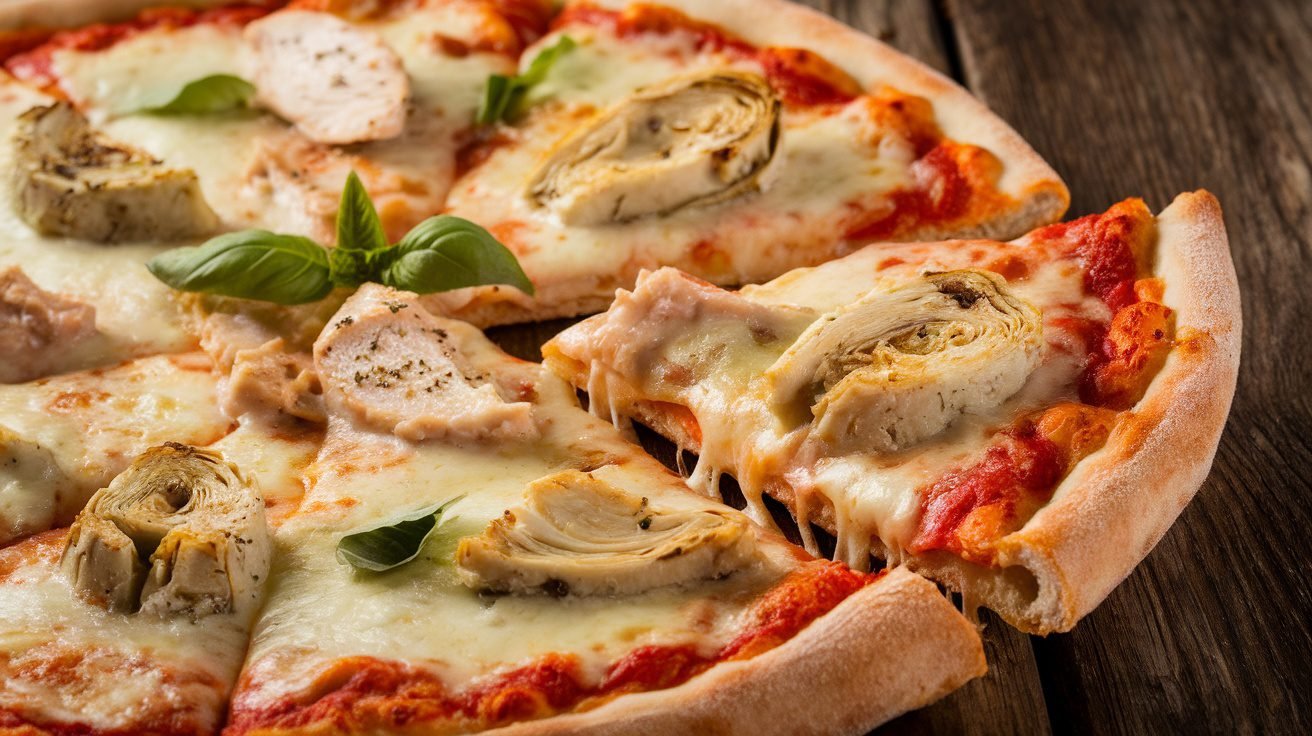 Savory Chicken and Artichoke Pizza Recipe - Food Blasts