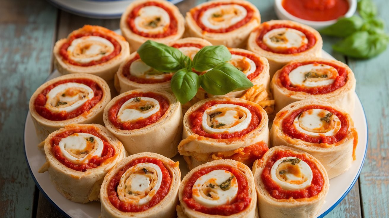 Delicious Chicken Parmesan Pinwheel Sandwiches Recipe - Food Blasts