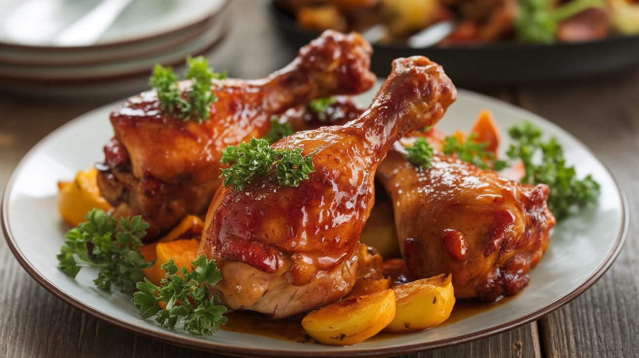 Zesty Sweet and Spicy Chicken Drumsticks Recipe - Food Blasts