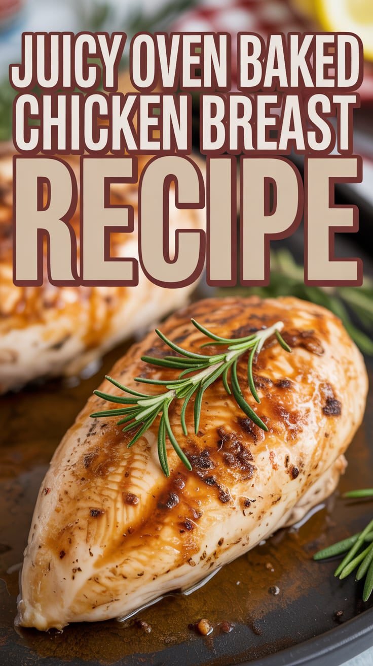 Juicy Oven Baked Chicken Breast Recipe - Food Blasts