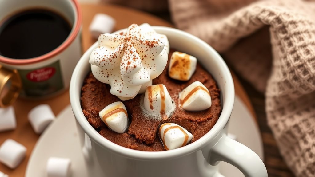 Delicious Marshmallow Mocha Mug Cake Recipe - Food Blasts