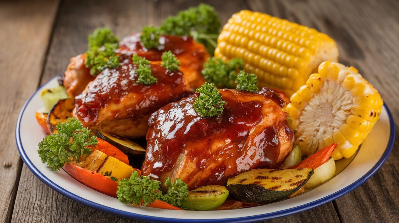 Delicious Oven Baked BBQ Chicken Recipe - Food Blasts
