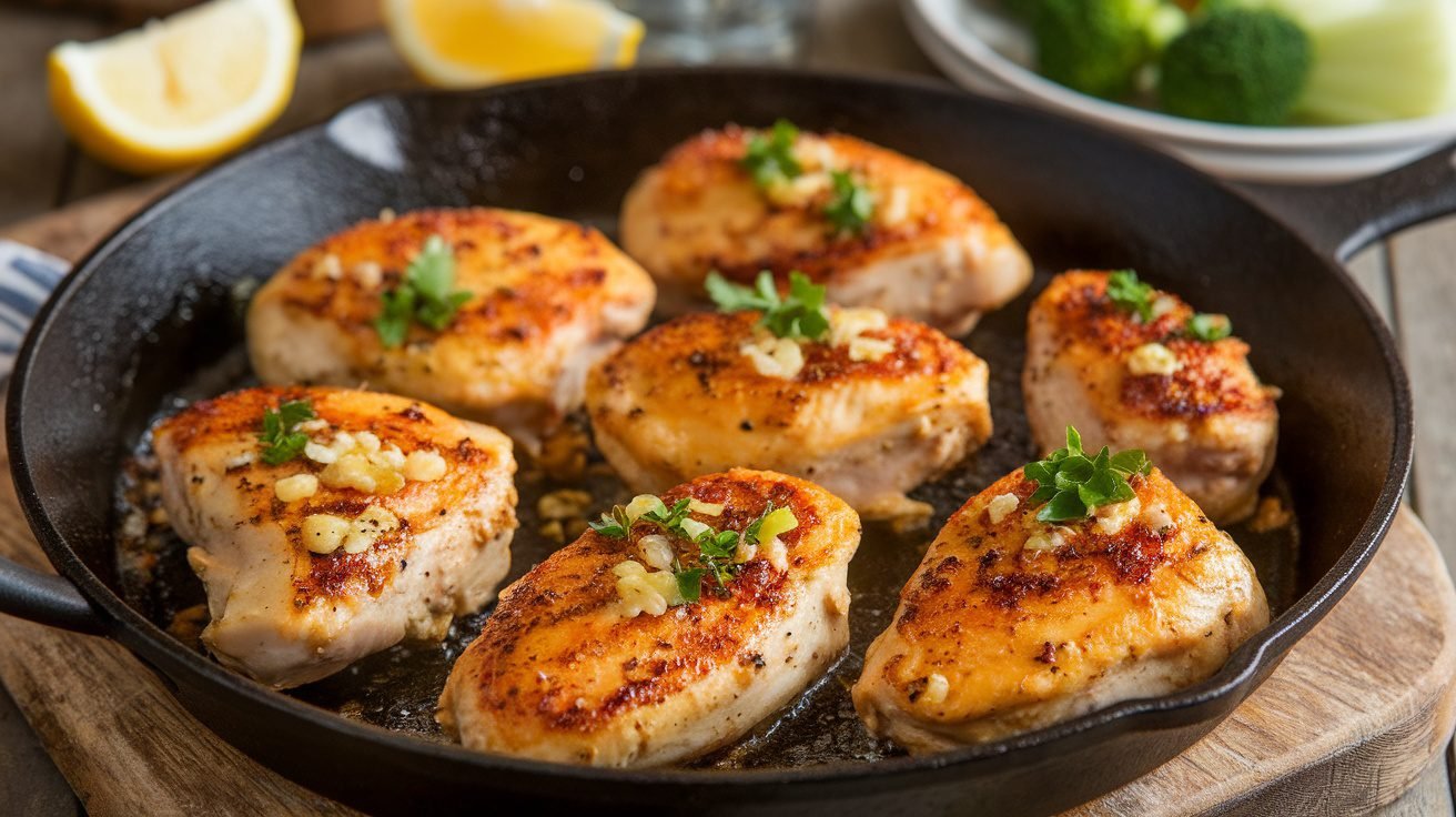 15-Minute Garlic Butter Chicken Bites: Easy One-Pan Recipe - Food Blasts