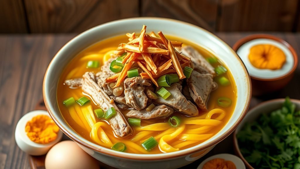 Authentic Filipino La Paz Batchoy Recipe (Pork & Noodle Soup) - Food Blasts