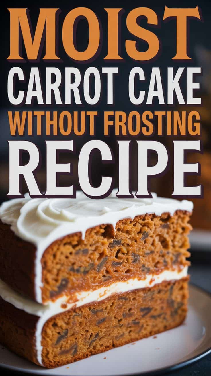 Moist Carrot Cake Without Frosting Recipe - Food Blasts