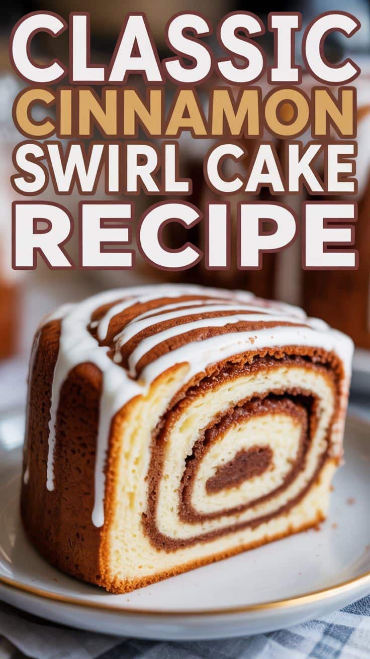 Classic Cinnamon Swirl Cake Recipe - Food Blasts