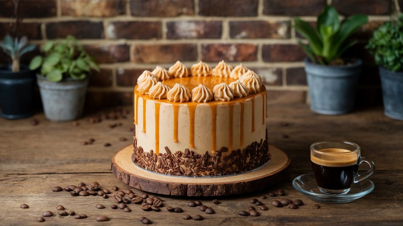 Caramel Macchiato Cake Recipe - Food Blasts