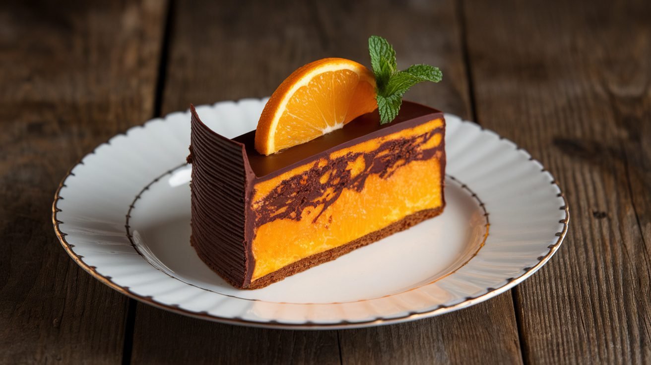 Chocolate Dipped Orange Cake Recipe - Food Blasts