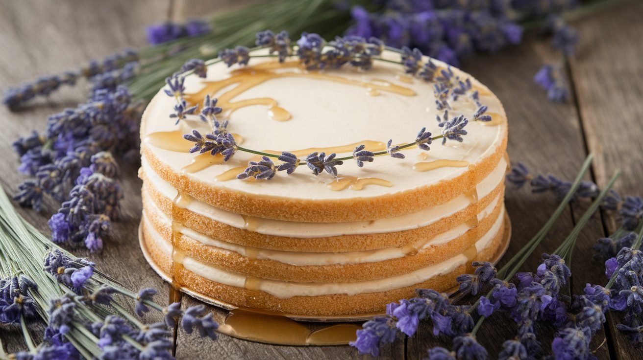 Honey Lavender Cake Recipe - Food Blasts