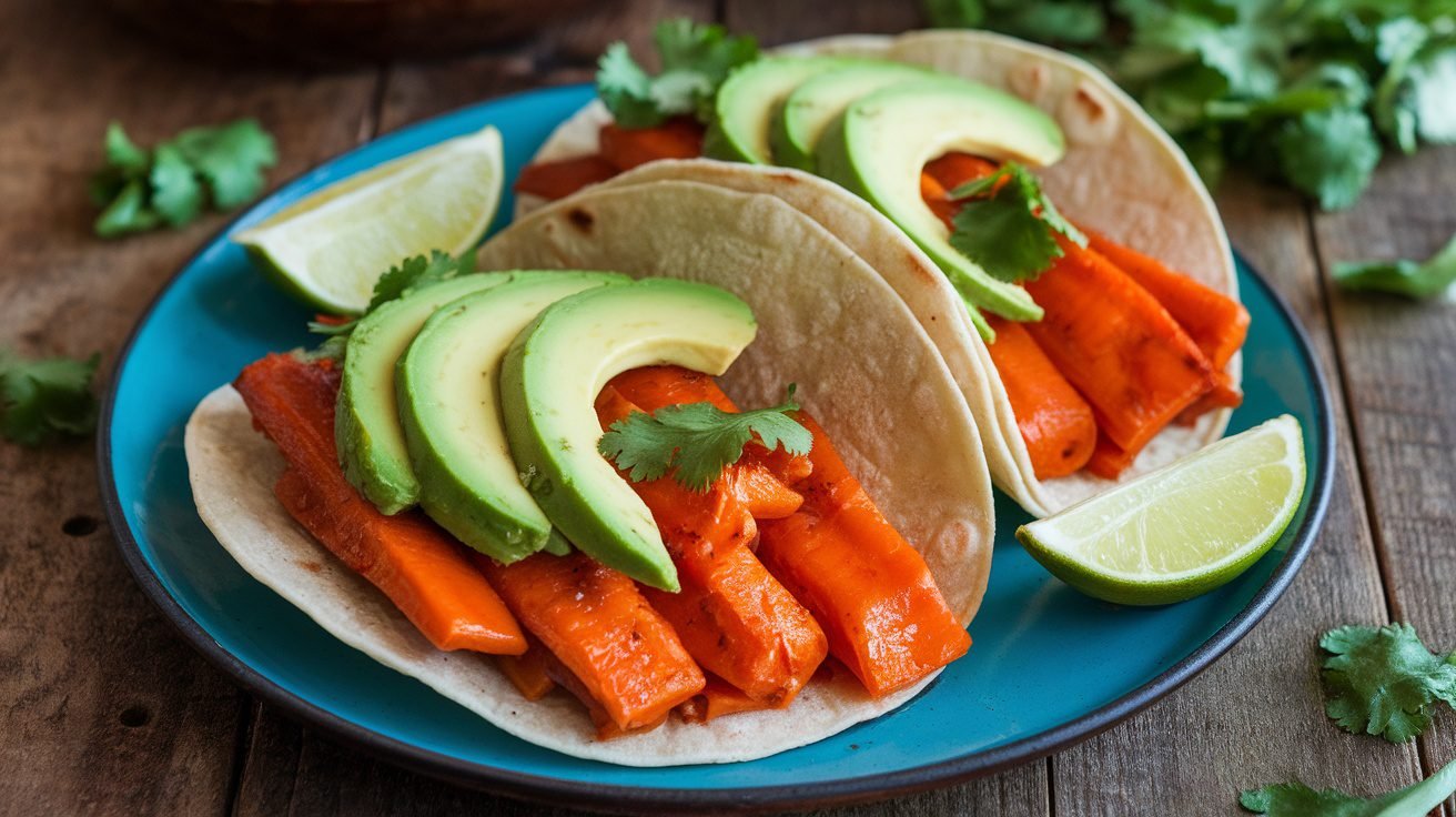 Maple Glazed Carrot Tacos Recipe - Food Blasts
