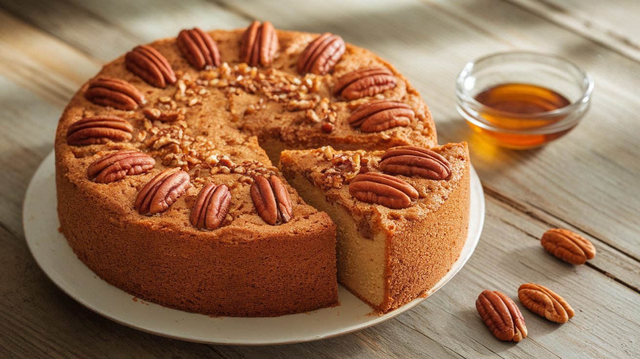 Maple Pecan Cake Recipe - Food Blasts