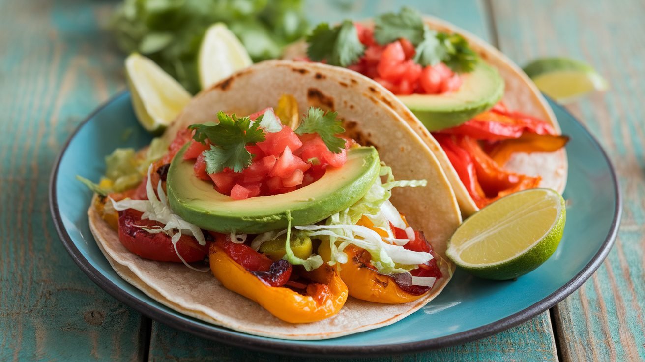 Roasted Sweet Pepper Tacos Recipe - Food Blasts