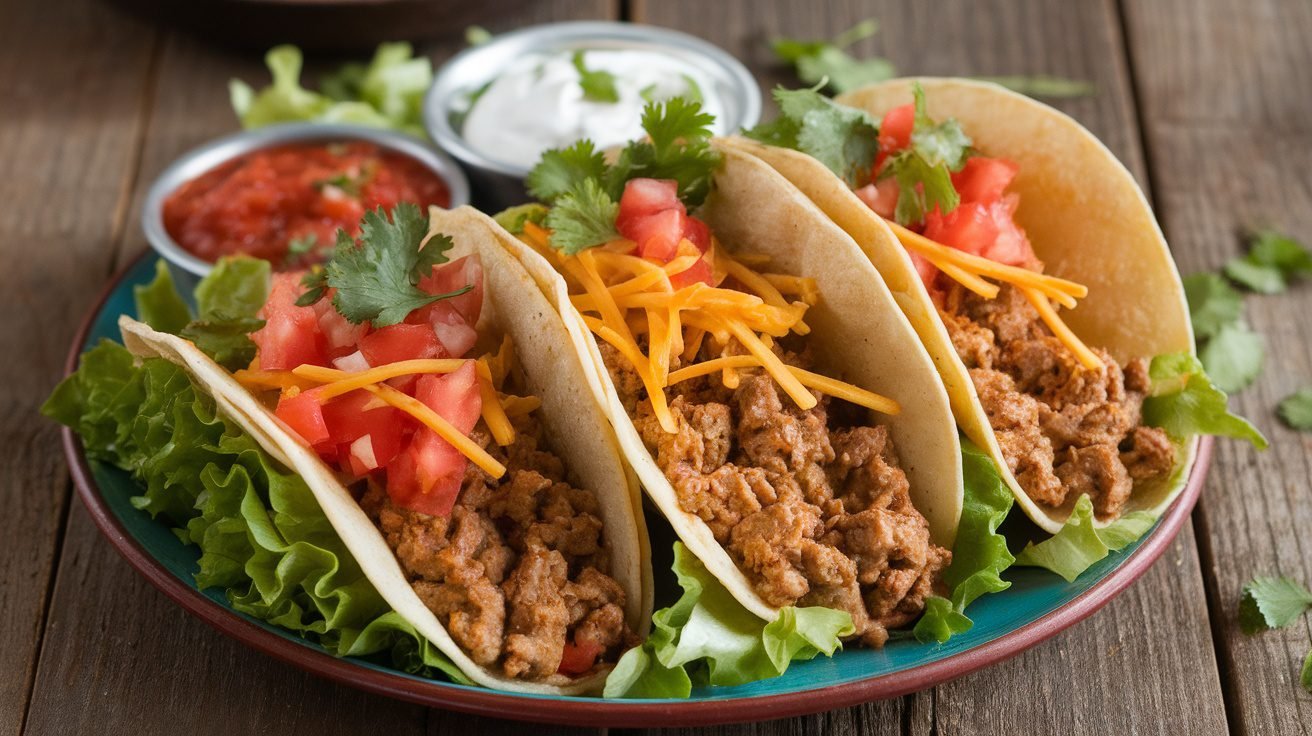 Garlic Herb Turkey Tacos Recipe - Food Blasts