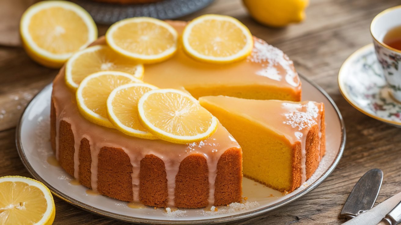 Classic Lemon Drizzle Cake Recipe - Food Blasts