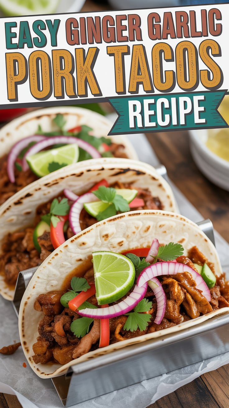 Ginger Garlic Pork Tacos Recipe - Food Blasts