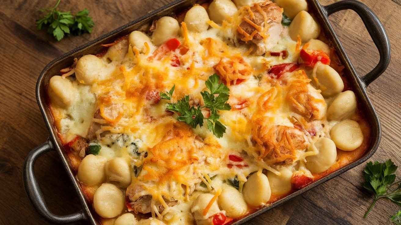 Chicken Pot Pie Gnocchi Bake Recipe - Food Blasts