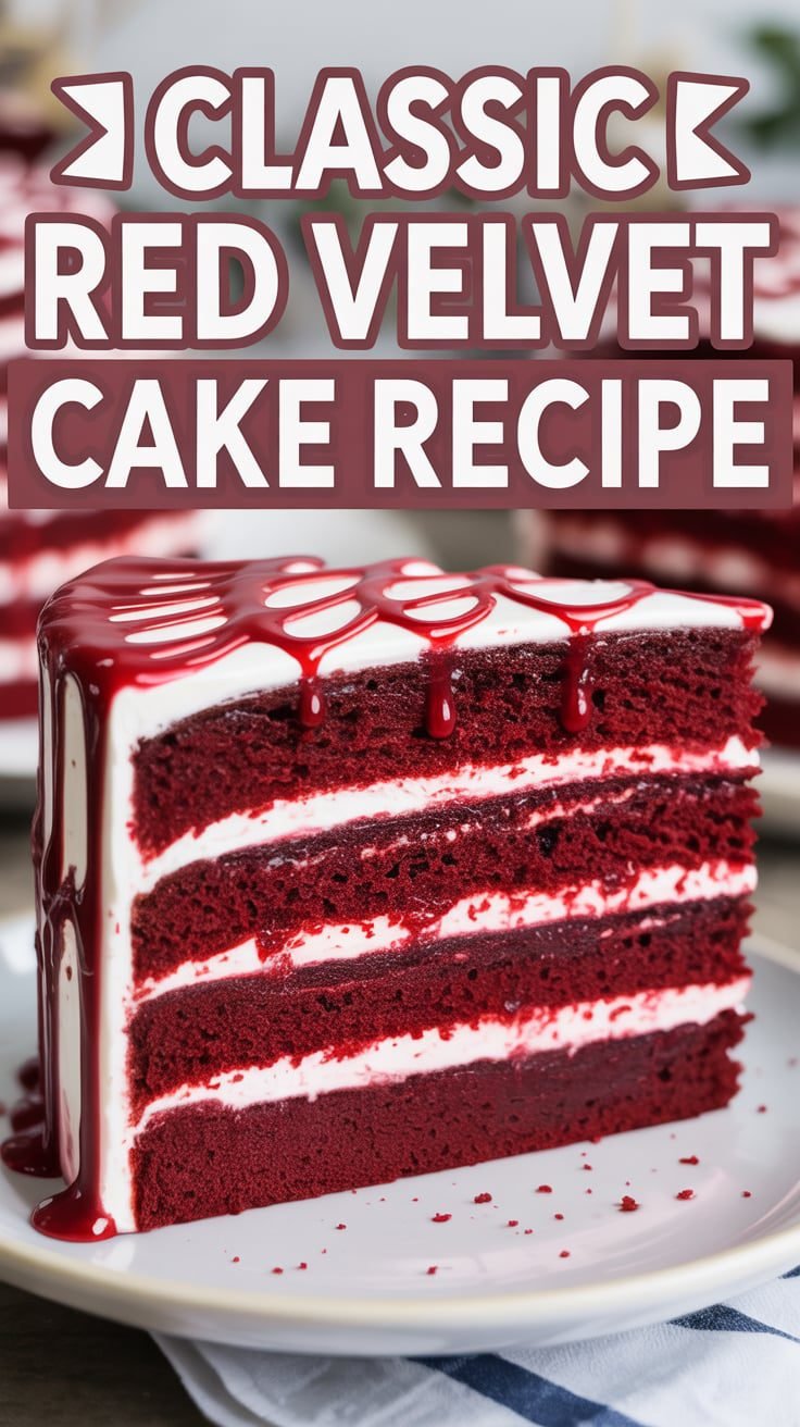 Classic Red Velvet Cake Recipe - Food Blasts