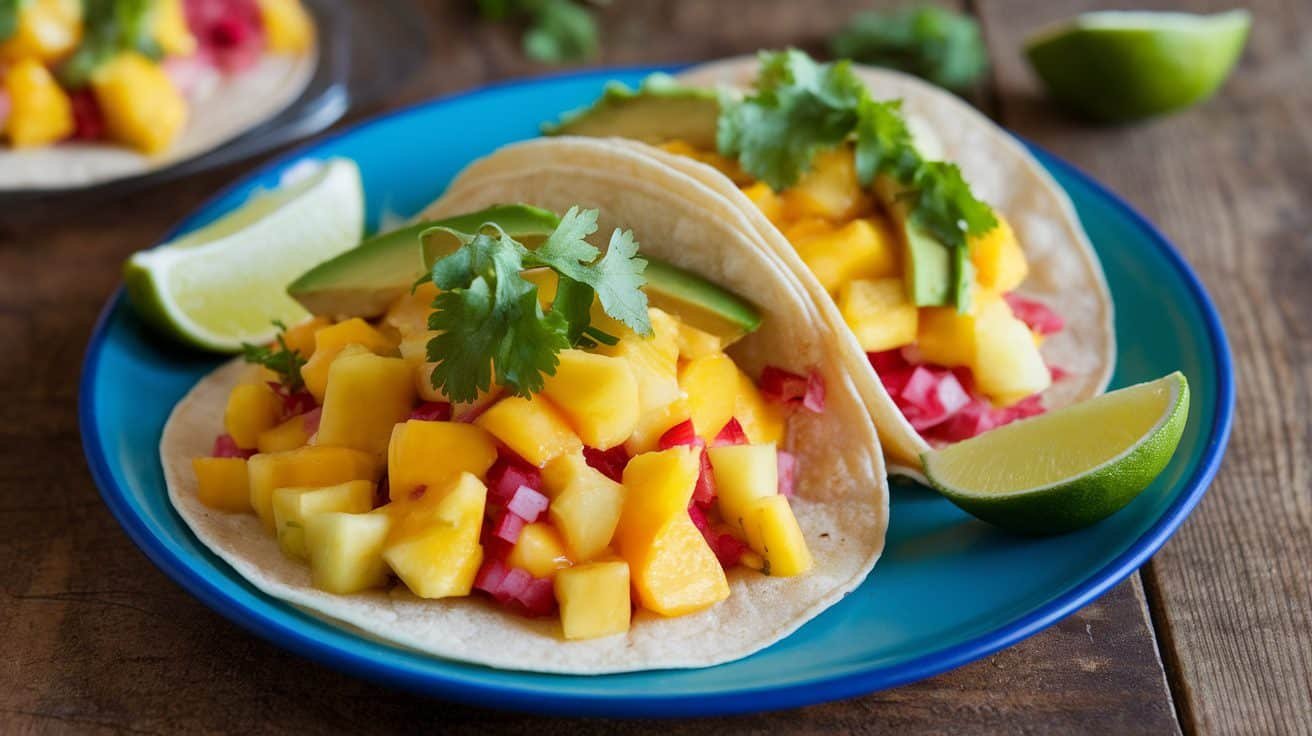 Tangy Pineapple Mango Tacos Recipe - Food Blasts