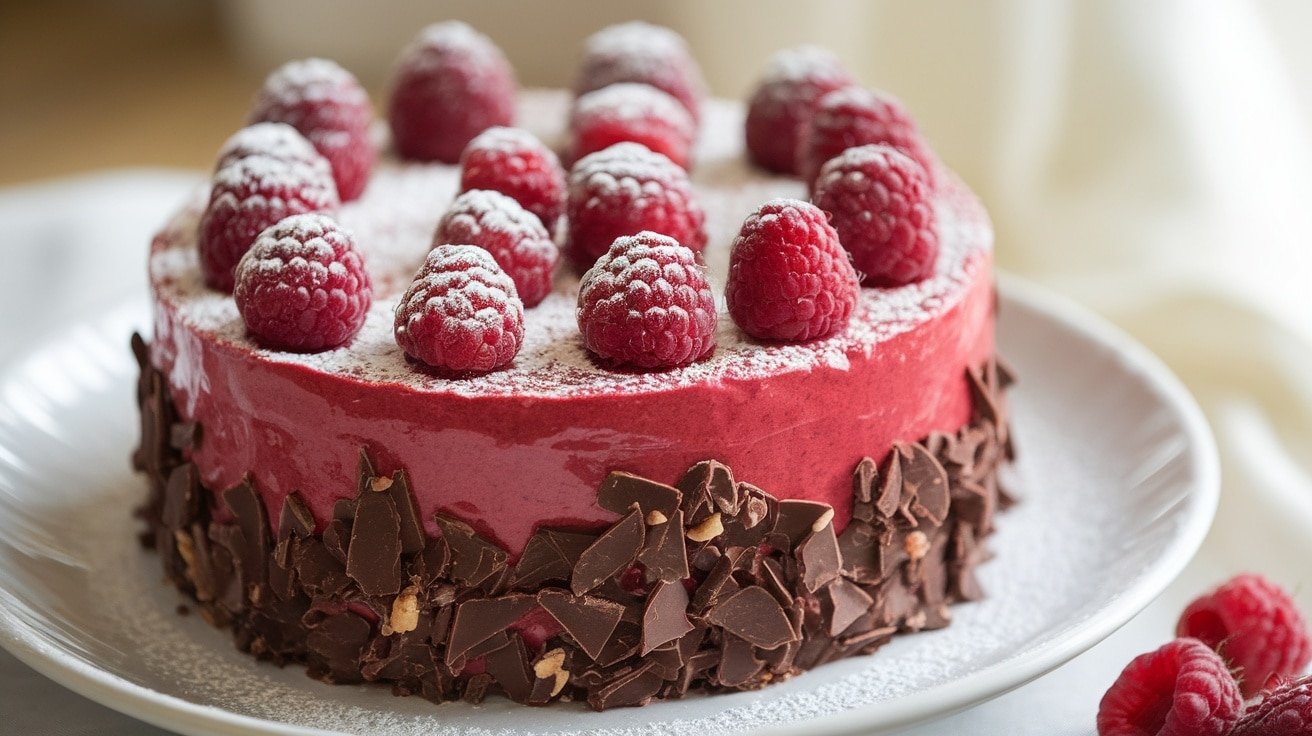 Decadent Raspberry Chocolate Truffle Cake Recipe - Food Blasts