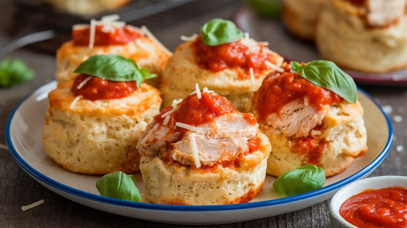 Chicken Parmesan Biscuit Muffins Recipe - Food Blasts