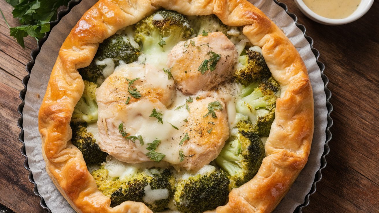 Chicken and Parmesan Broccoli Tarts Recipe - Food Blasts