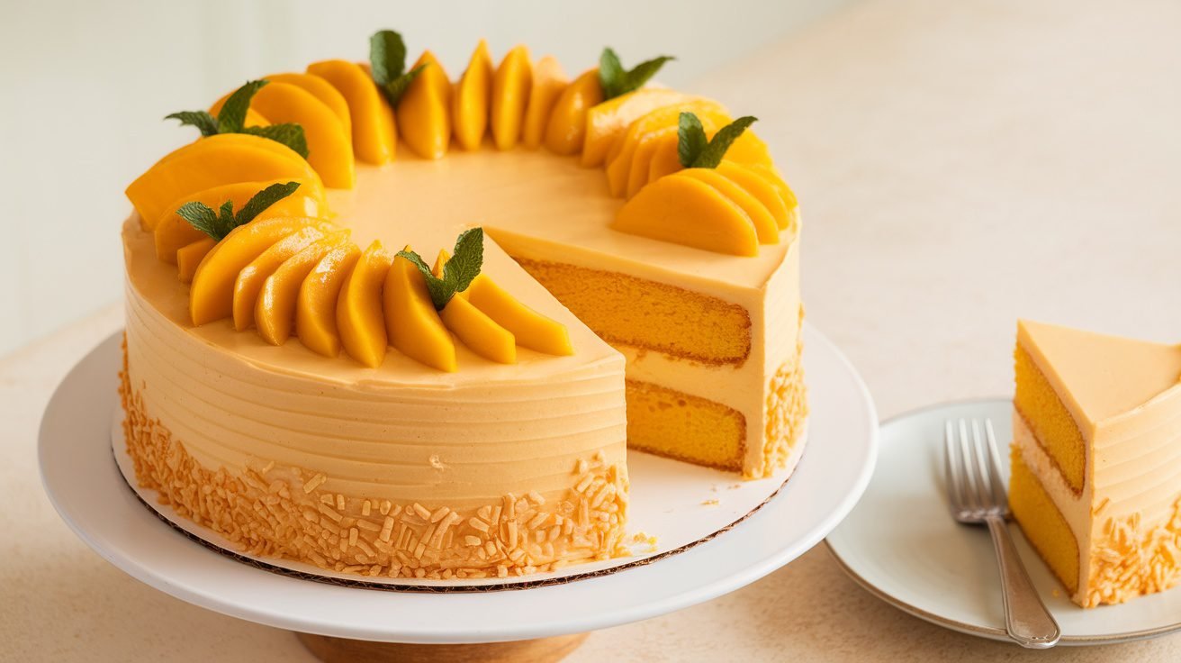 Delicious Mango Cake Recipe - Food Blasts
