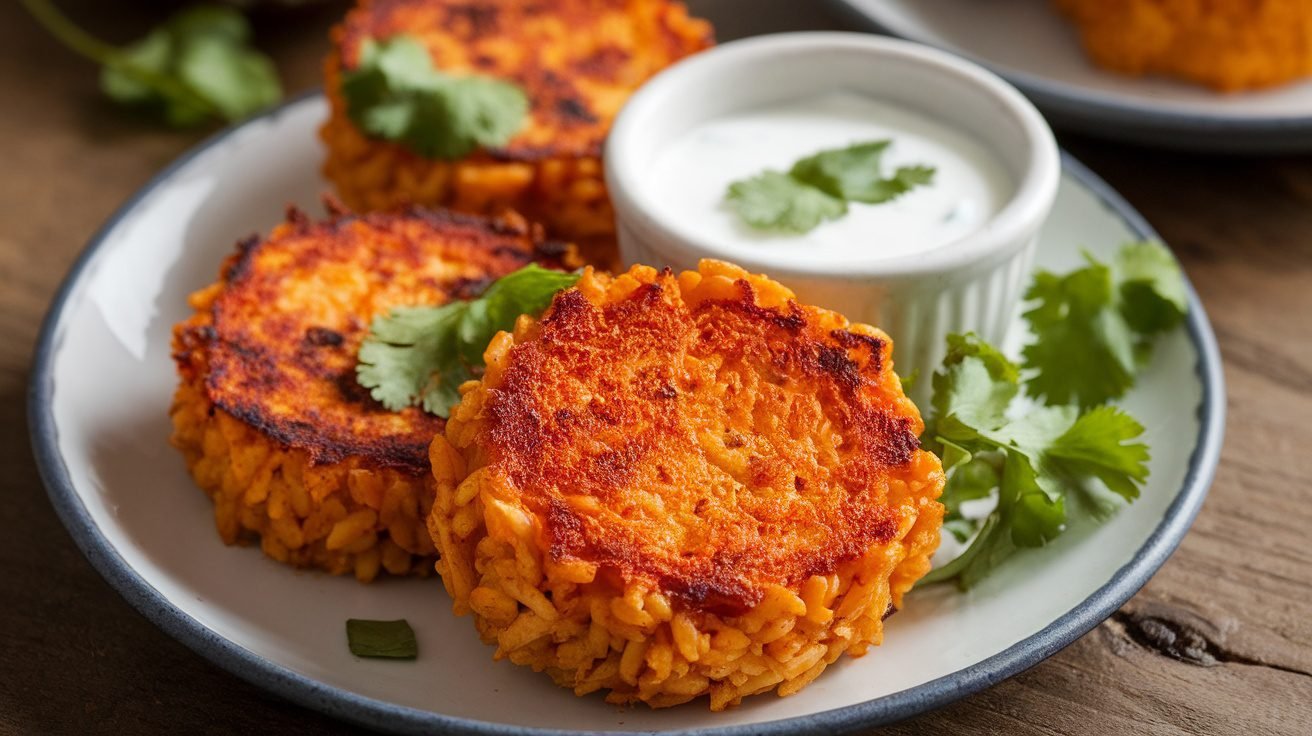 Chicken Tandoori Rice Cakes Recipe - Food Blasts