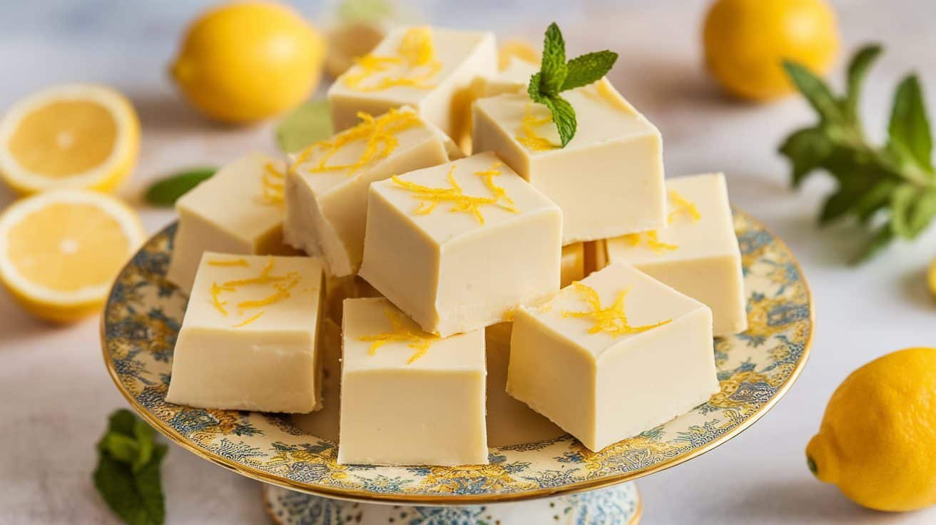 White Chocolate Lemon Fudge Recipe - Food Blasts