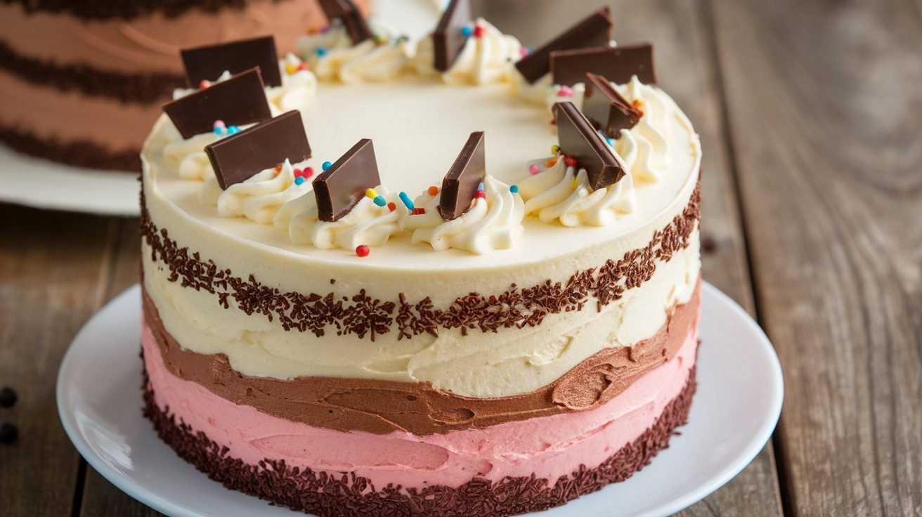 Classic Neapolitan Layer Cake Recipe - Food Blasts